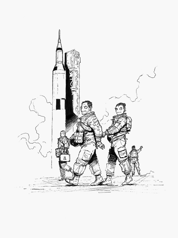 "Kerbal Space Program fan art " Sticker by HoodieIsland | Redbubble