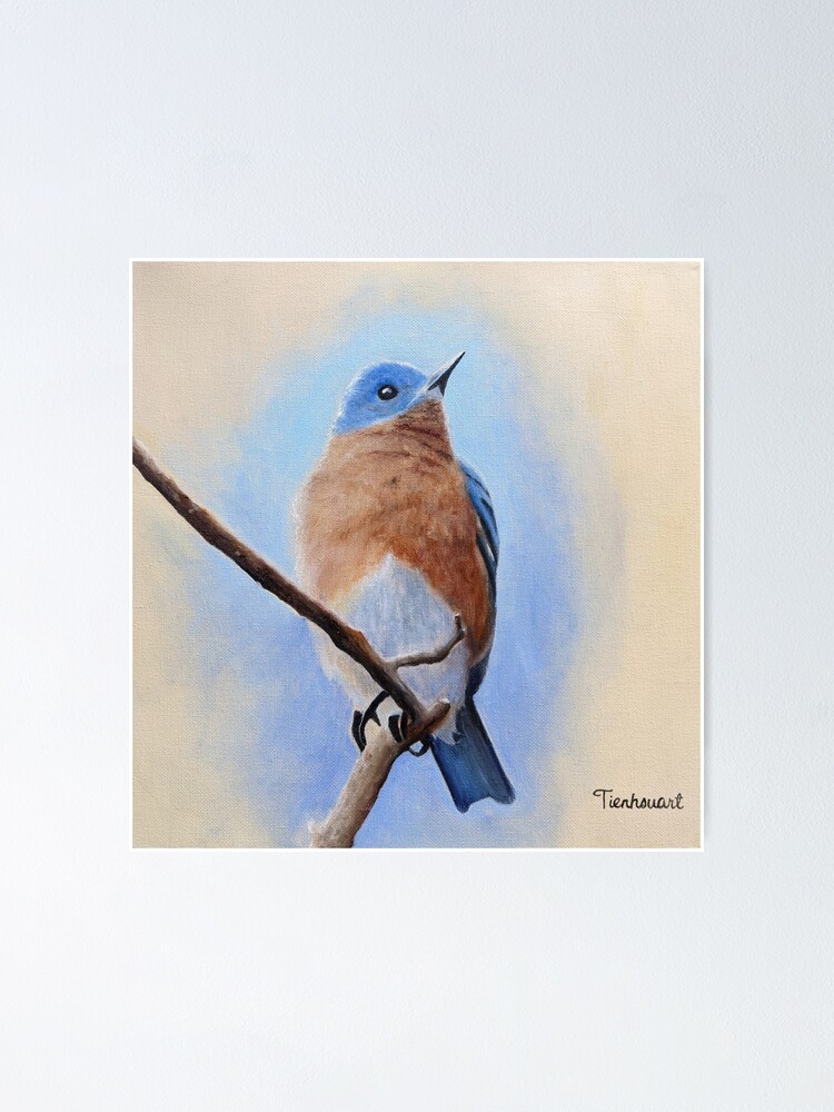 "Blue Bird" Poster for Sale by tienhsuart | Redbubble