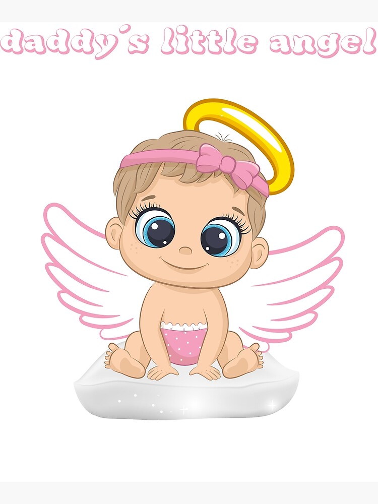 Lámina fotográfica «Papa's baby, un lindo angelito con alas de ángel ...