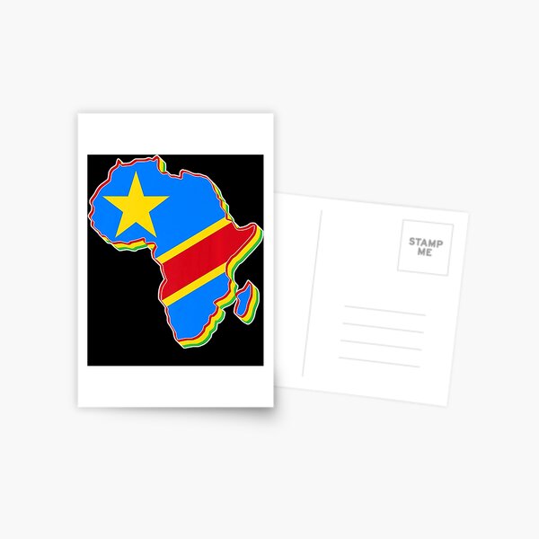 "Love RDC DRC Congo Flag With Africa Map Congolese Pride Premium ...