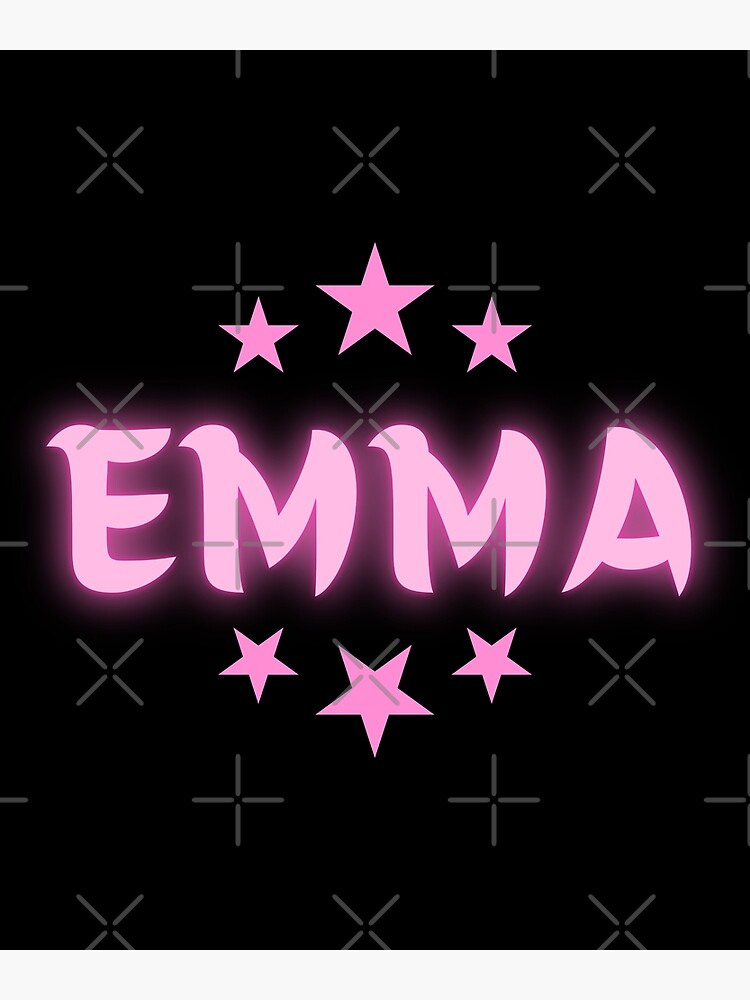 "Lovely Girl Named Emma" Poster for Sale by PatternsUp | Redbubble