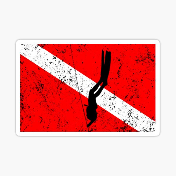 "Freediver Diving" Sticker for Sale by Meddart | Redbubble