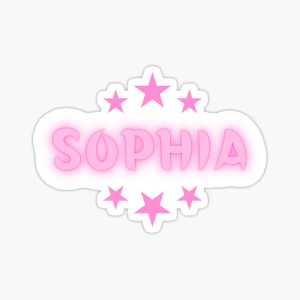 "Lovely Girl Named Sophia" Sticker for Sale by PatternsUp | Redbubble