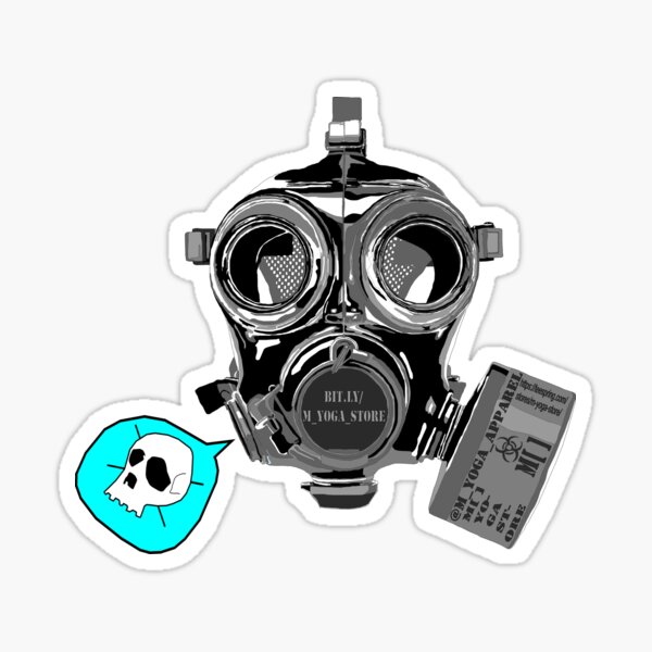 "Respirator" Sticker for Sale by m-yoga-store | Redbubble