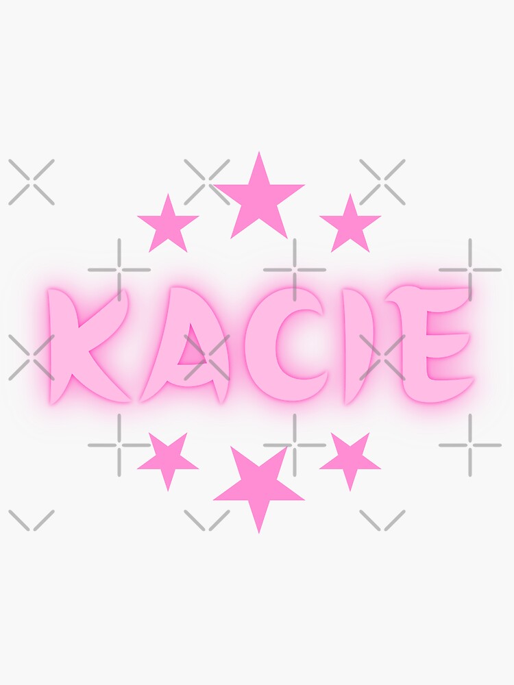 "Lovely Girl Named Kacie" Sticker for Sale by PatternsUp | Redbubble