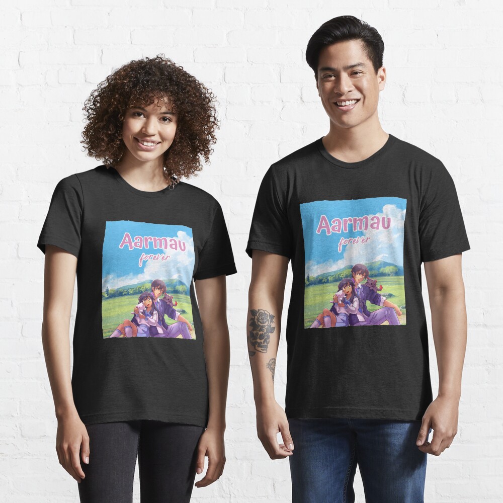"Aphmau and Aaron with Plushies, Aarmau and cats" T-shirt for Sale by ...
