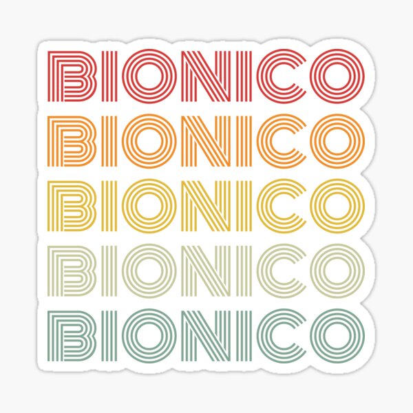 "Bionico Retro Style" Sticker by MariosNydras | Redbubble