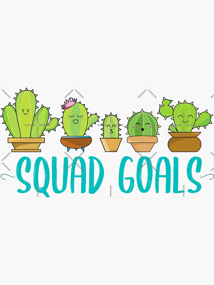 "Squad Goals" Sticker for Sale by ShutterStudios | Redbubble