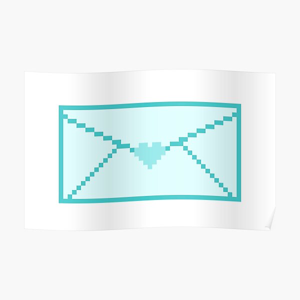 "Pixel Art Love Letter" Poster for Sale by Valentine145 | Redbubble
