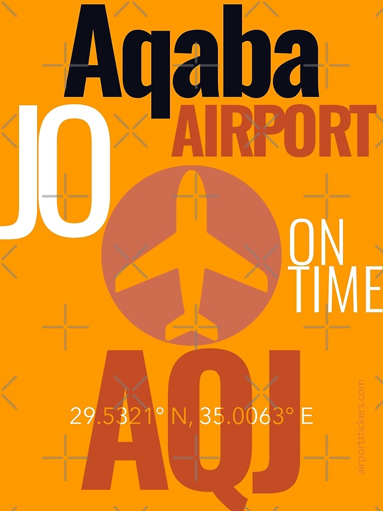"Aqaba Jordan AQJ airport " Poster for Sale by Aviators | Redbubble