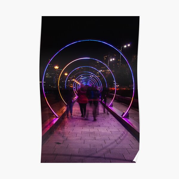 "Sonic Runway at the Liverpool River of Light Festival" Poster for Sale ...