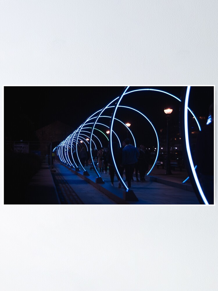 "Sonic Runway at the Liverpool River of Light Trail" Poster for Sale by ...