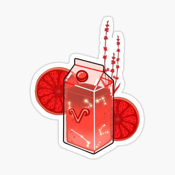 "Red Aries Constellation Cute Design" Sticker for Sale by ...