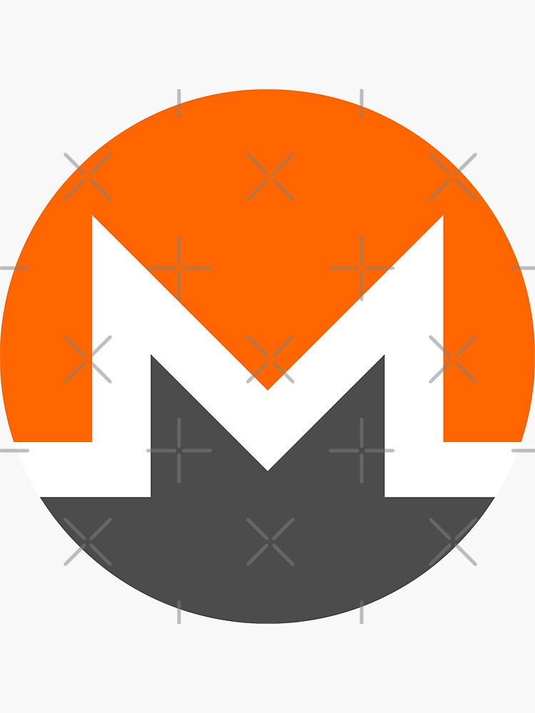 "Monero logo" Sticker for Sale by Redbubbleshoptt | Redbubble