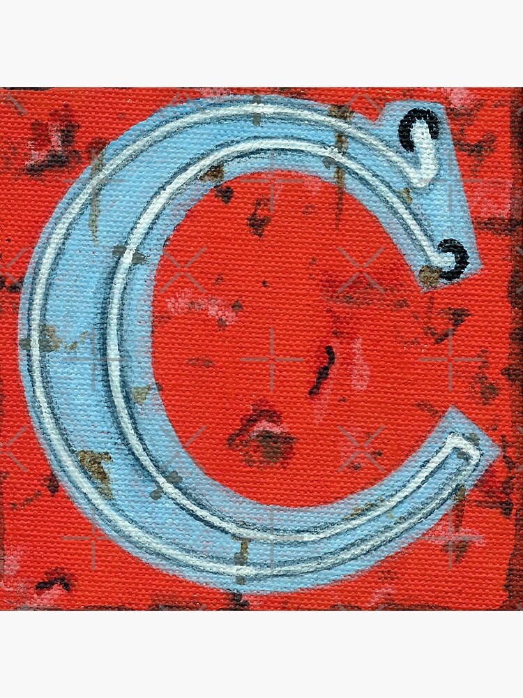 "The Letter C - Distressed Neon Sign Style" Poster by OttingerART ...