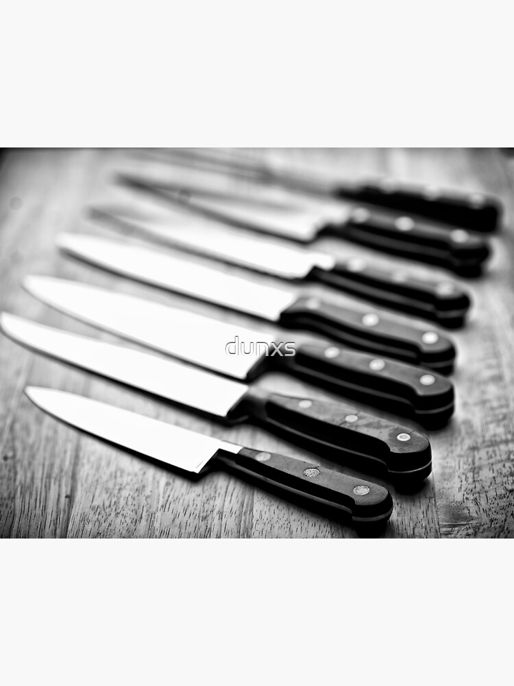 "A collection of kitchen Knives" Sticker for Sale by dunxs | Redbubble