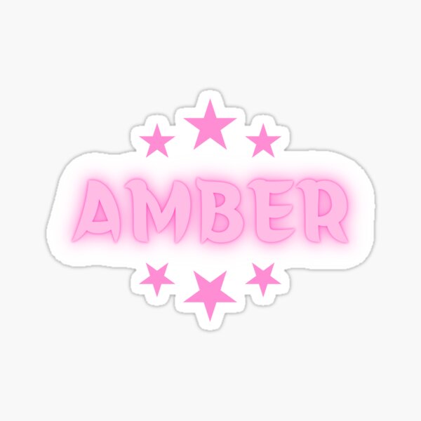 "Lovely Girl Named Amber" Sticker by PatternsUp | Redbubble