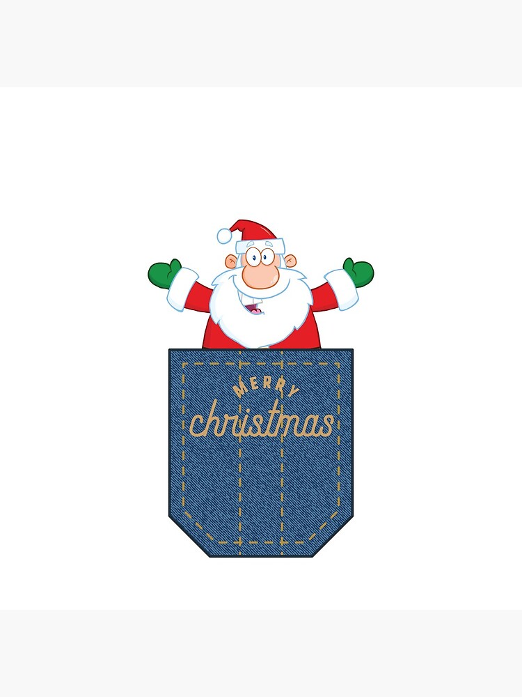 "Santa in pocket" Poster for Sale by Haepie-Designs | Redbubble