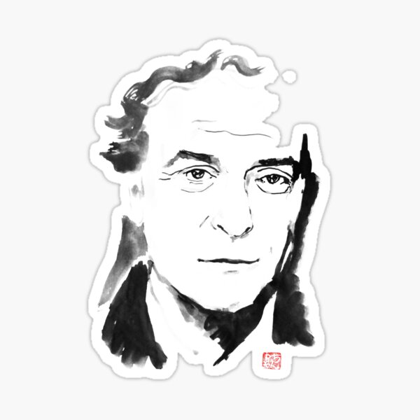 "Michael Caine" Sticker for Sale by pechane | Redbubble