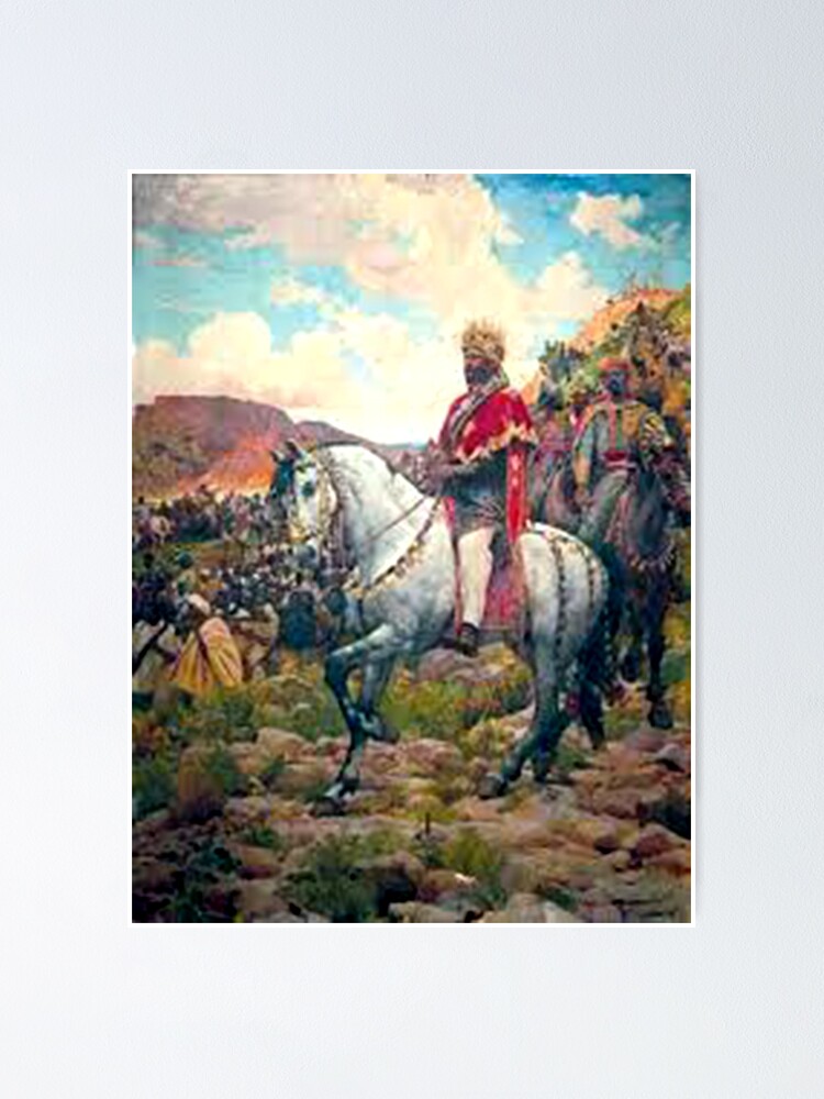 "King of Ethiopia-Atse Menelik" Poster by HaGeez | Redbubble