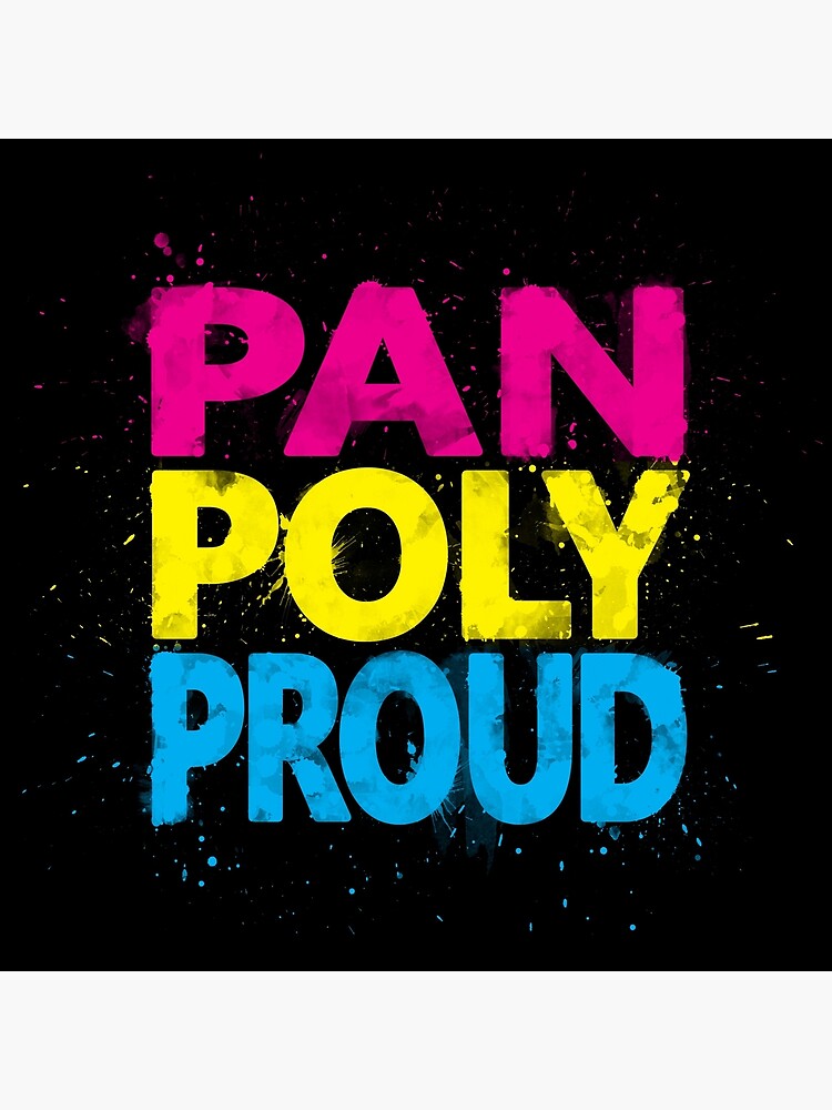 "Pan Poly Proud - Flag Colors" Art Print by adriawells | Redbubble