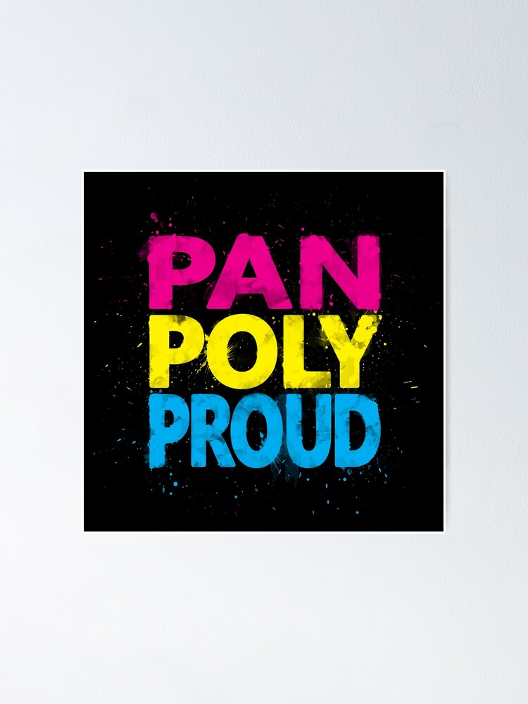 "Pan Poly Proud - Flag Colors" Poster by adriawells | Redbubble