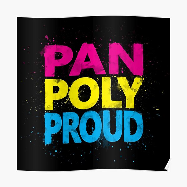 "Pan Poly Proud - Flag Colors" Poster by adriawells | Redbubble