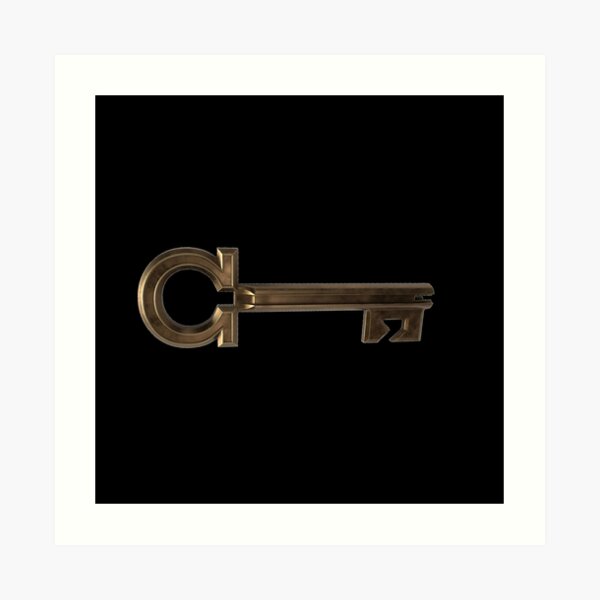 "Omega key from Locke and key" Art Print by GoldenQuotes | Redbubble