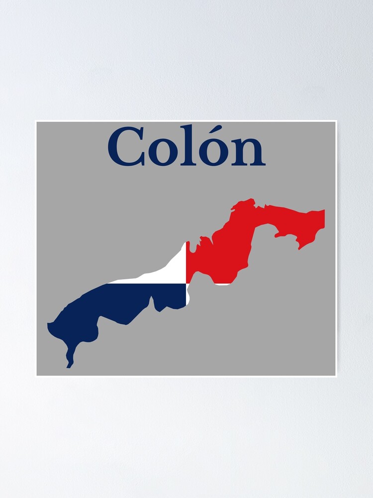 Póster for Sale con la obra «Diseño de Mapa de la Provincia de Colón ...