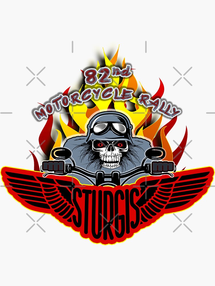 "82nd Sturgis Motorcycle Rally 2022" Sticker for Sale by DisenyosDeMike ...