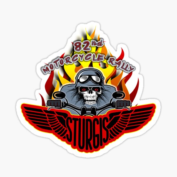 "82nd Sturgis Motorcycle Rally 2022" Sticker for Sale by DisenyosDeMike ...