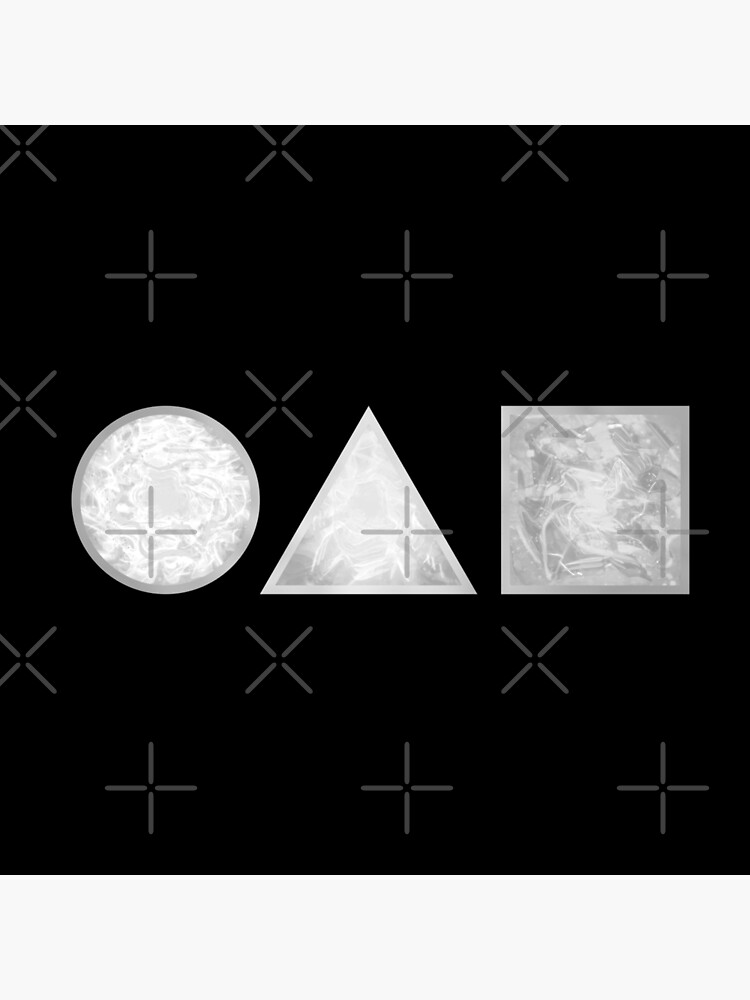 "Circle Triangle Square White" Poster for Sale by Fleypo | Redbubble