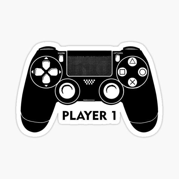 "controller player 1" Sticker for Sale by Niti-Niti | Redbubble