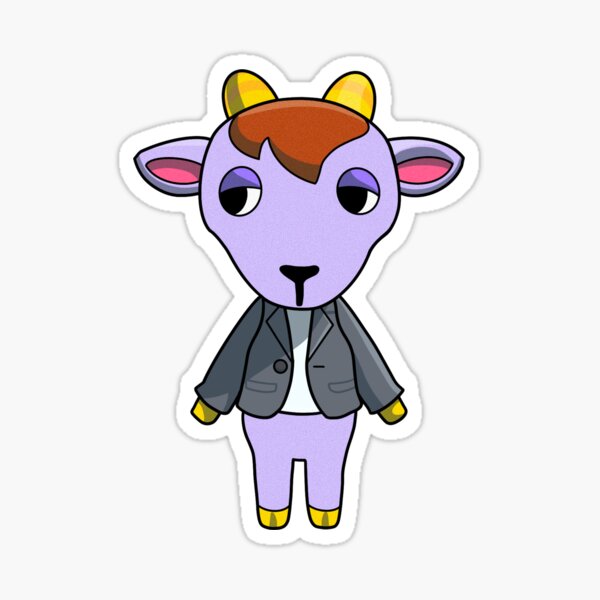 "Kidd the Smug Goat" Sticker for Sale by SpookyBee13 | Redbubble
