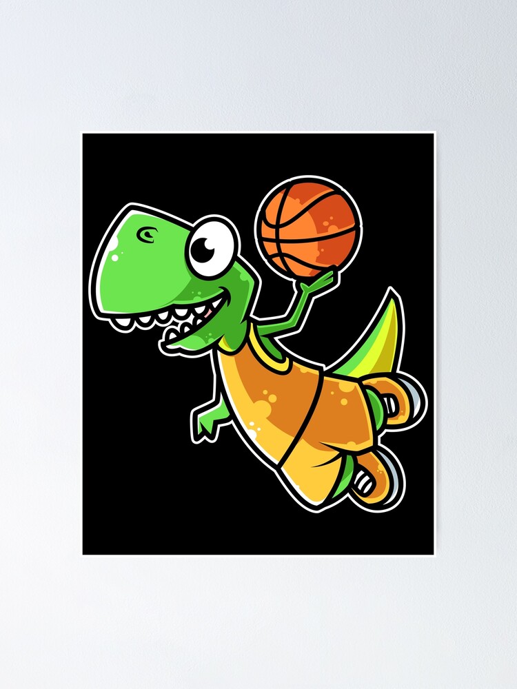 "Tyrannosaurus Rex Basketball Team Sports B-ball Dinosaur design ...