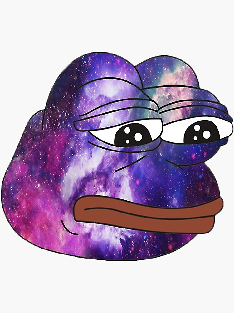 "Galaxy Pepe" Sticker for Sale by Weeev | Redbubble