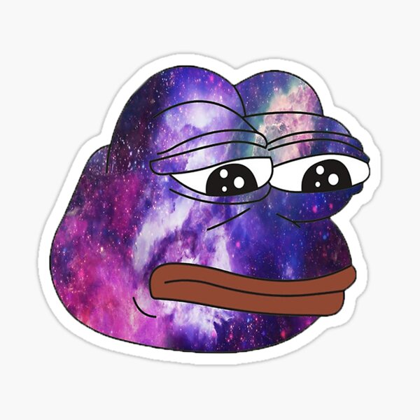 "Galaxy Pepe" Sticker for Sale by Weeev | Redbubble