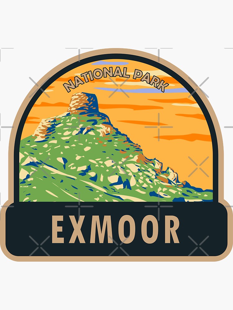"Exmoor National Park Castle Rock England" Sticker for Sale by ...