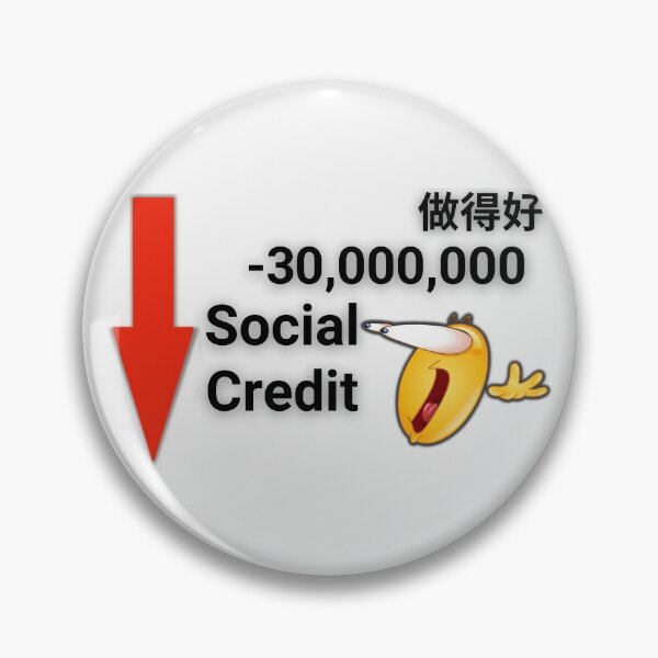 "Chinese Social Credit Meme -30,000,000 Social Credit Points China ...