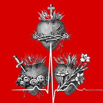 "The Three Hearts; The Sacred Heart of Christ; the Immaculate Heart of ...