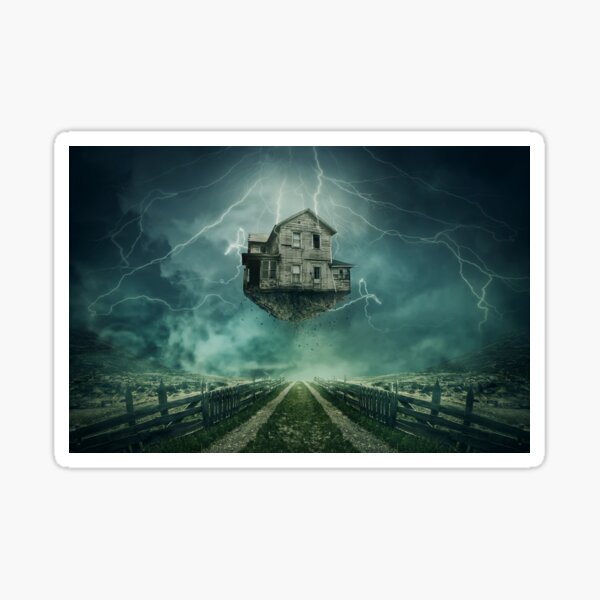 "Rapture. Haunted House." Sticker for Sale by psychoshadow | Redbubble
