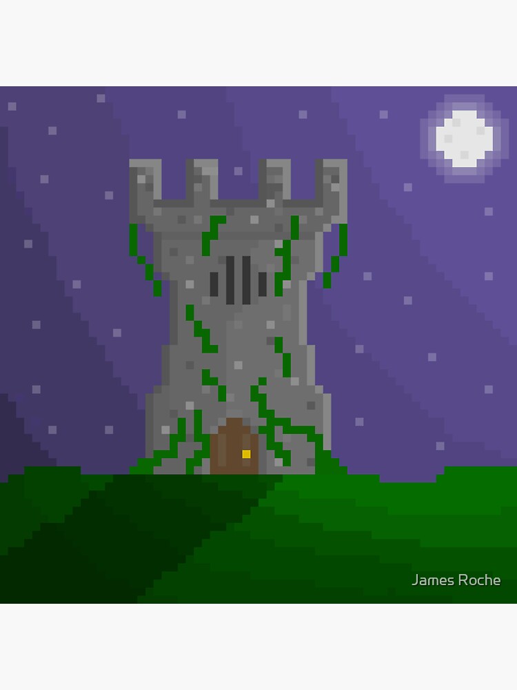 "8-Bit Castle" Sticker for Sale by JRPhotography18 | Redbubble
