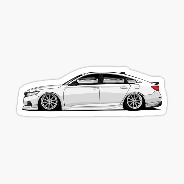 Honda Accord Sticker For Sale By Demakovart Redbubble