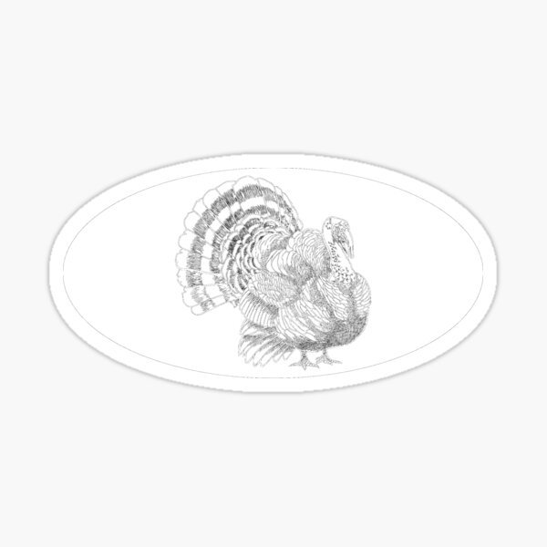 "Wild Turkey !!" Sticker for Sale by Byoudesigns | Redbubble