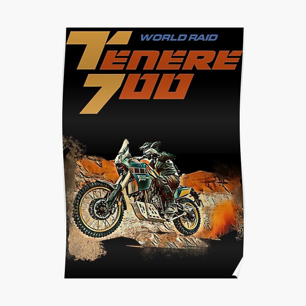 "Yamaha Ténéré 700 T7 rally 2022" Poster for Sale by Evomotoarte ...