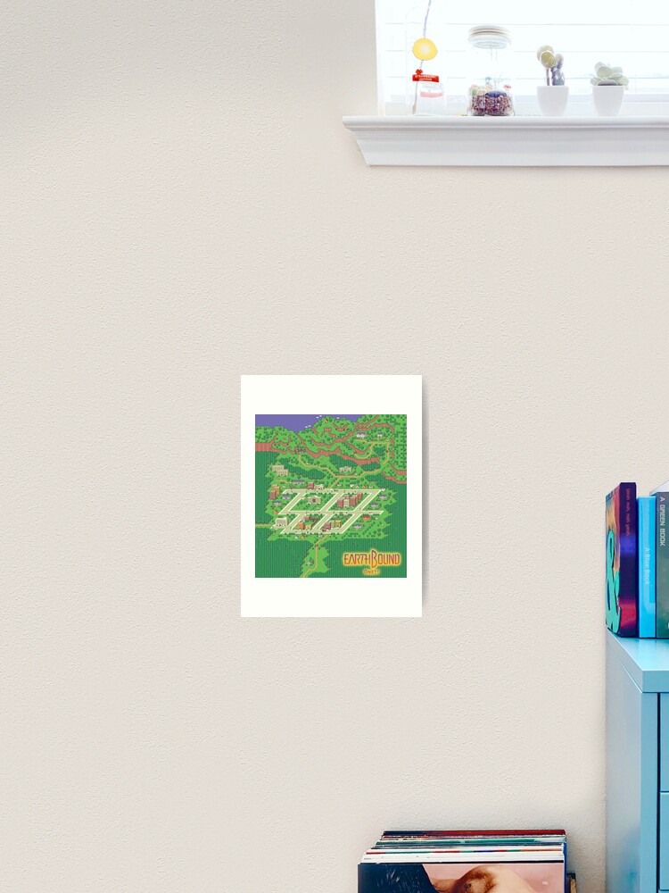 "Earthbound Onett Map" Art Print for Sale by Biochao | Redbubble
