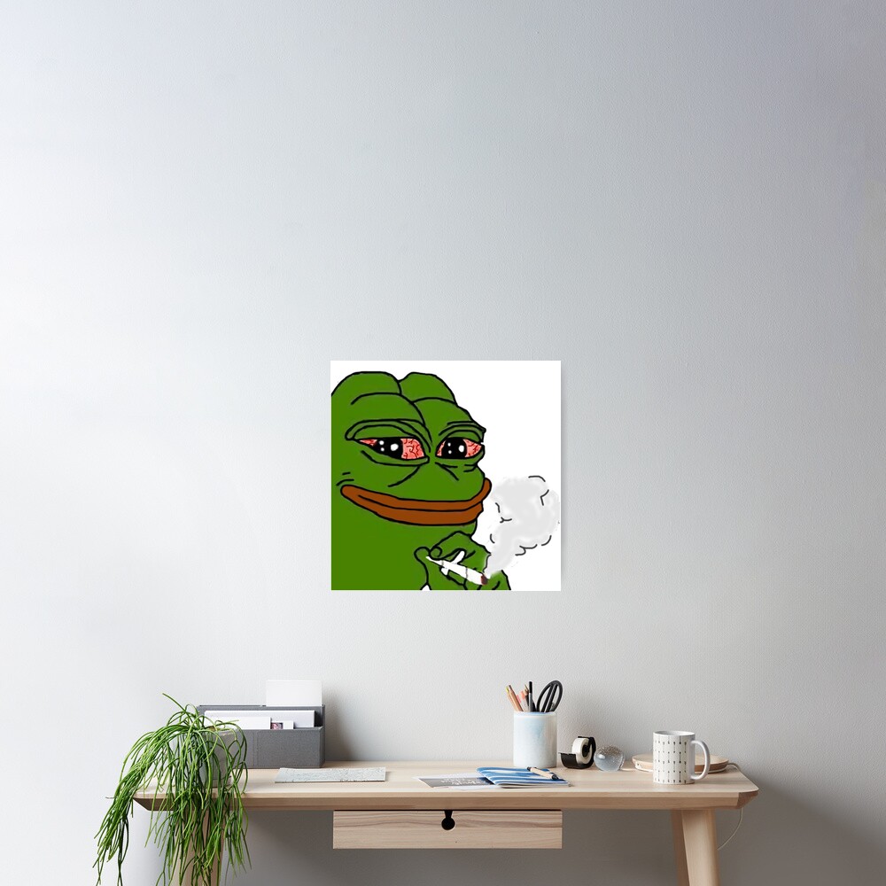 "High Pepe" Poster by Weeev | Redbubble