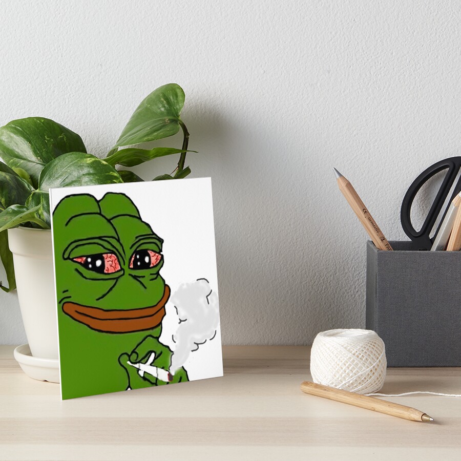 "High Pepe" Art Board Print for Sale by Weeev | Redbubble