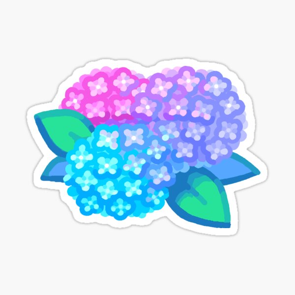 "fresh hydrangeas" Sticker for Sale by cosmoflare | Redbubble