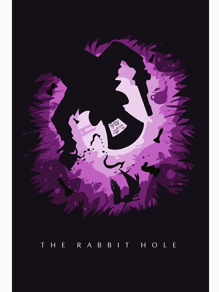 "The Rabbit Hole" T-shirt for Sale by bobablackfly | Redbubble ...